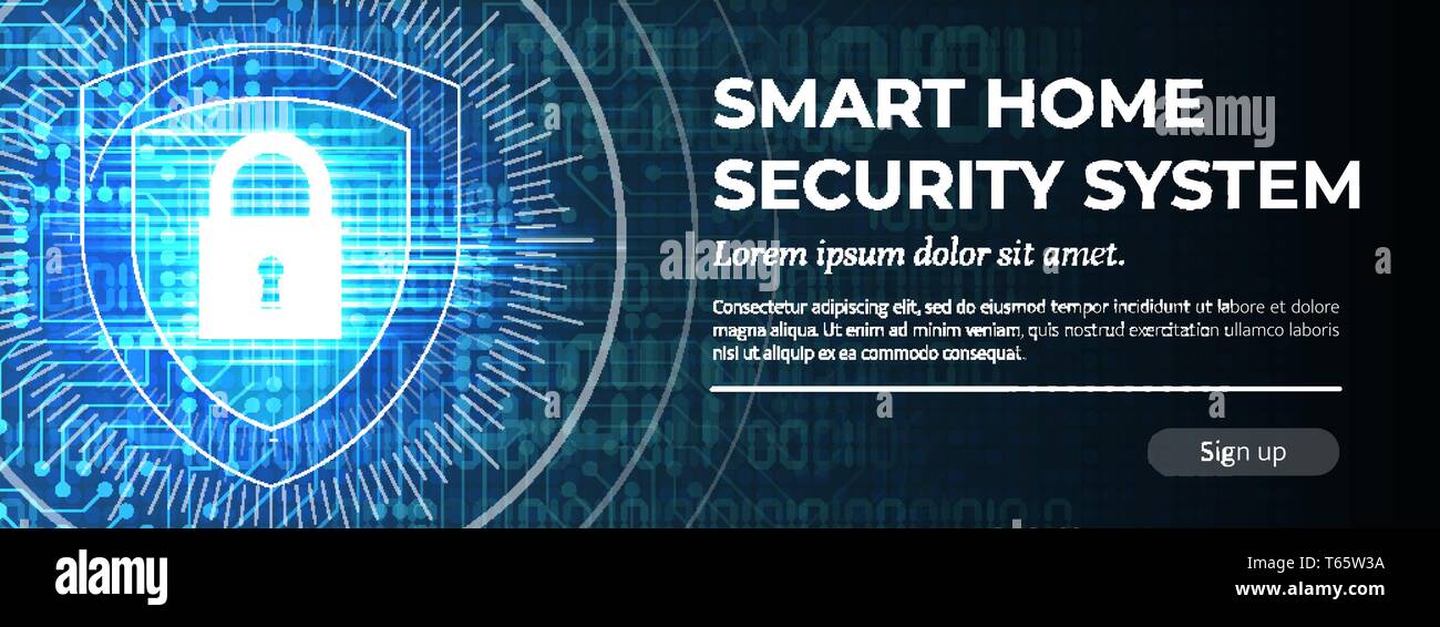 Home security device vector hi-res stock photography and images - Alamy