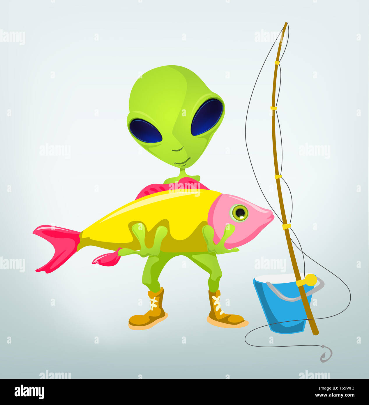 Funny green fish hi-res stock photography and images - Alamy