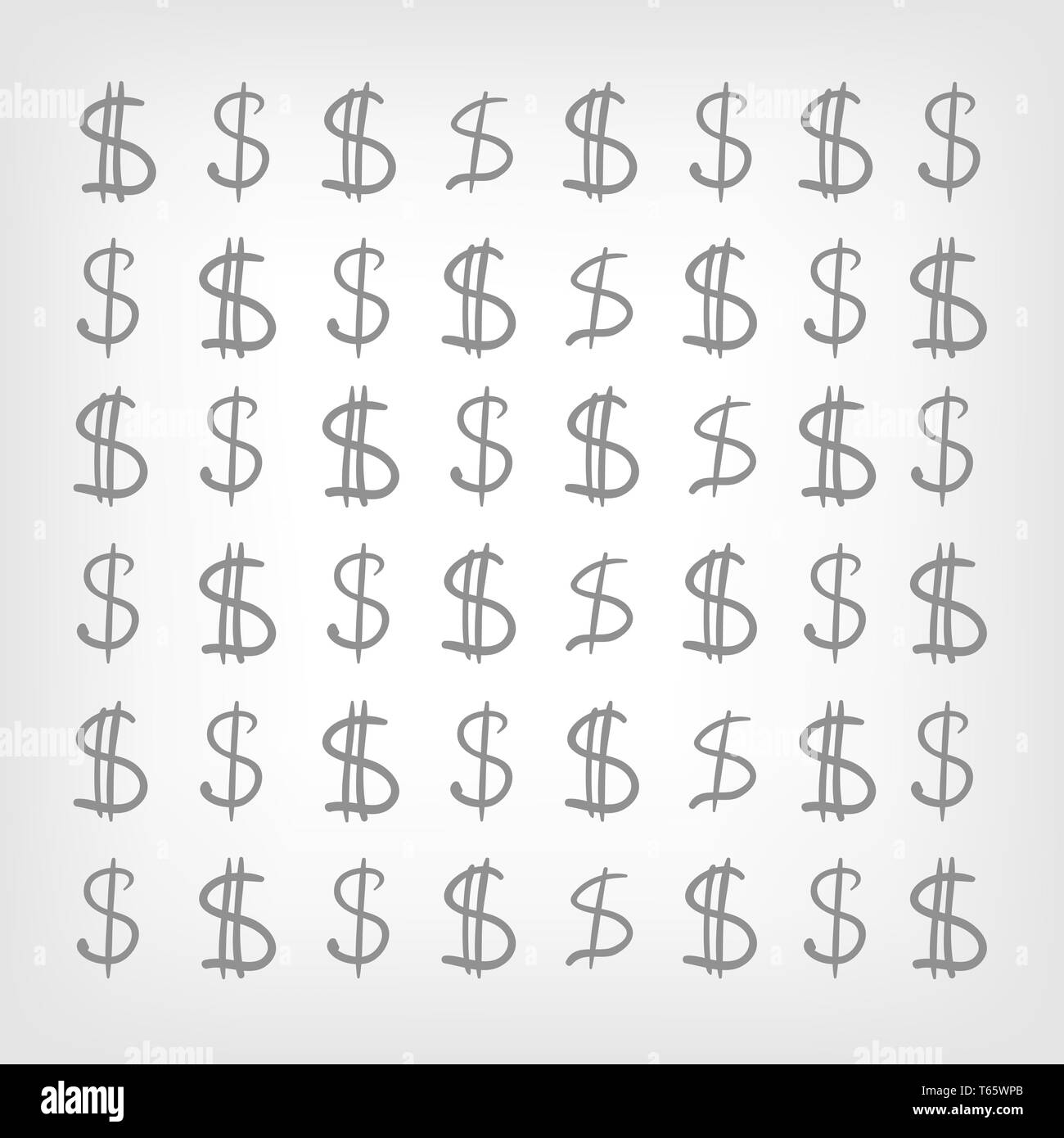 Dollar icon money sign Black and White Stock Photos & Images - Alamy