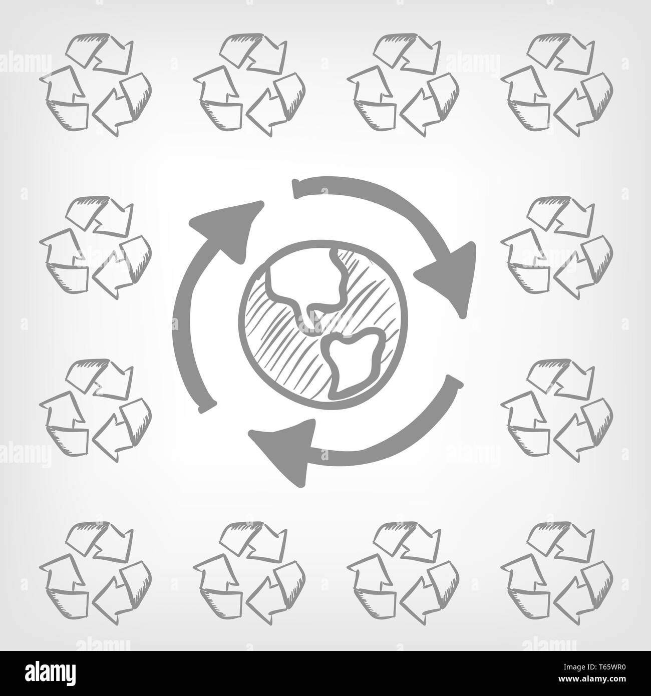 Recycle recycle recycle recycle Black and White Stock Photos & Images ...