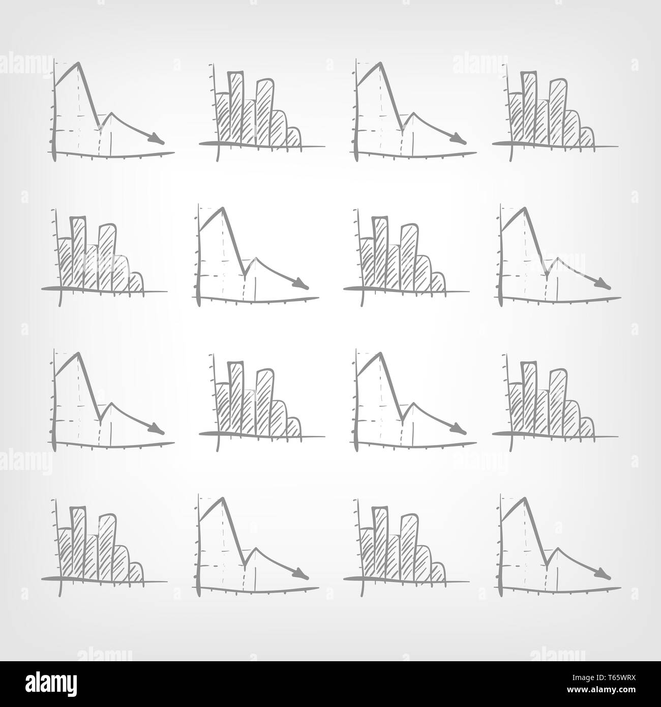Down graph hi-res stock photography and images - Alamy