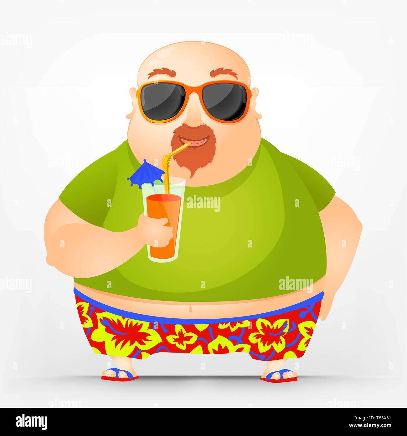 Chubby man beach hi-res stock photography and images - Alamy