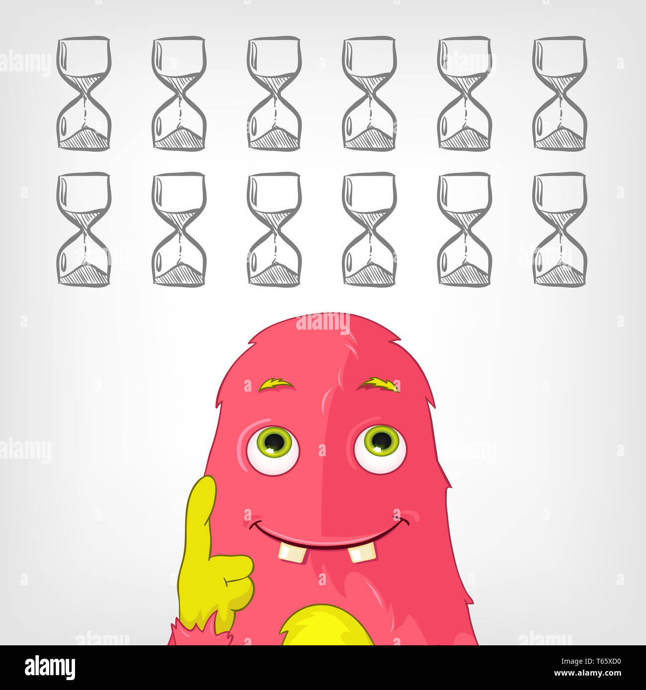 Hourglass clip art cartoon illustration hi-res stock photography and ...