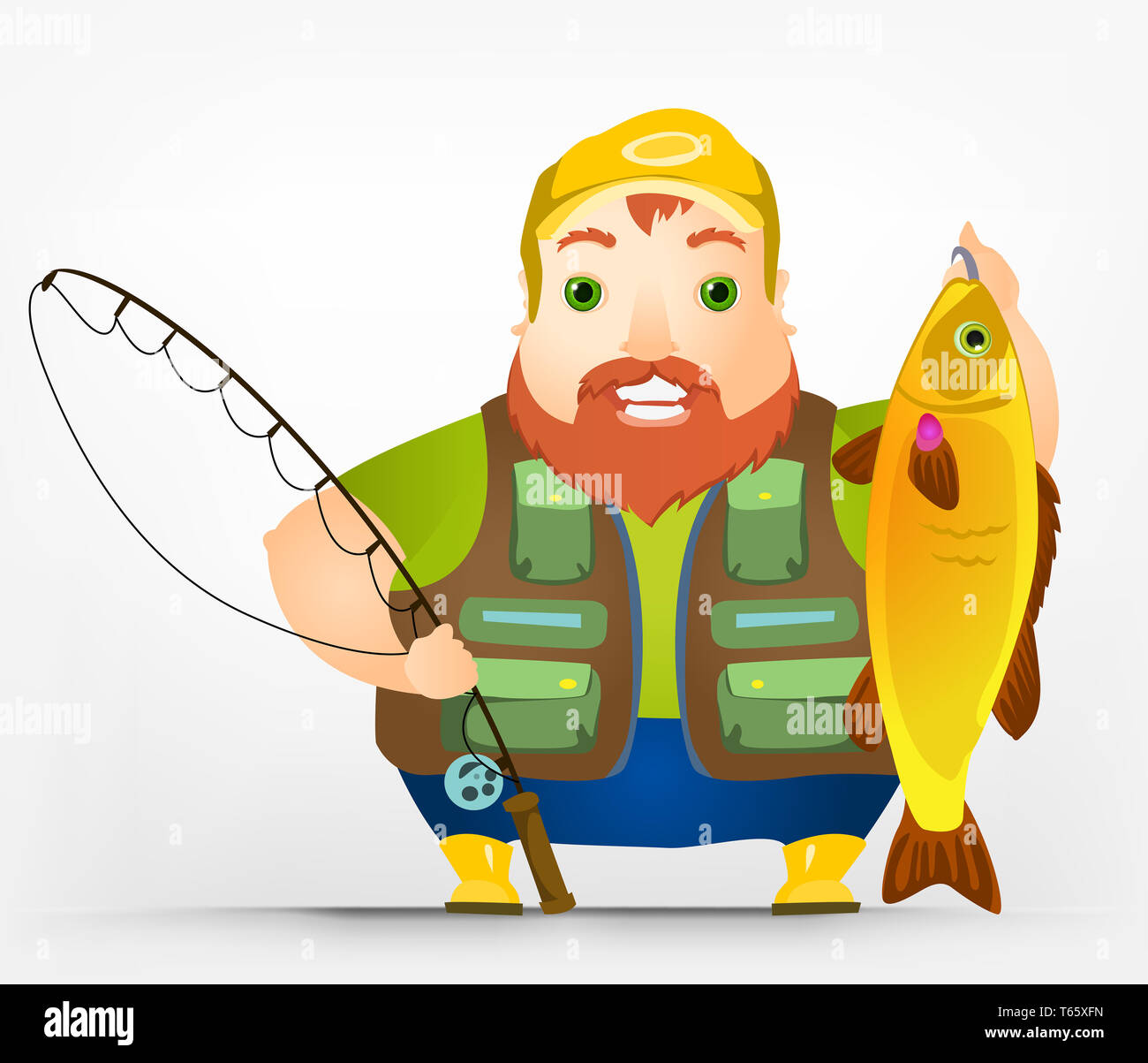 Cartoon character cheerful chubby men hi-res stock photography and ...