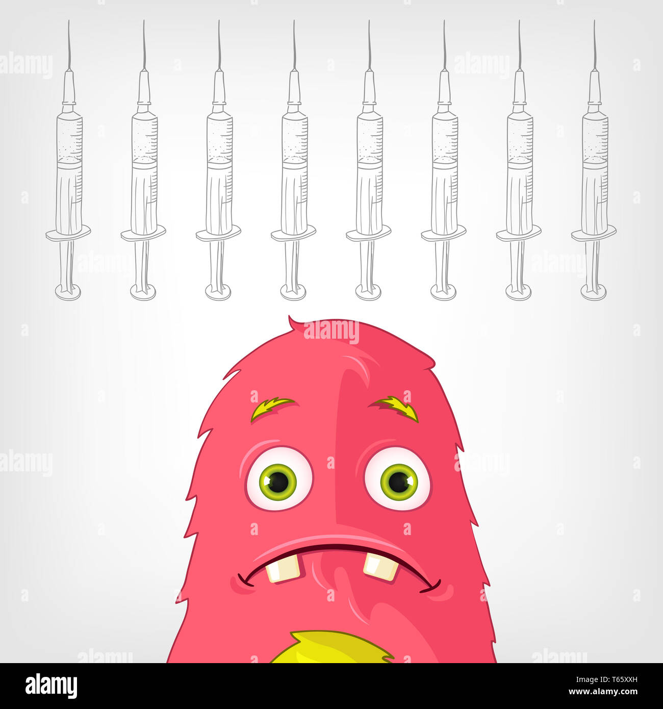 Funny cartoon syringe hi-res stock photography and images - Alamy