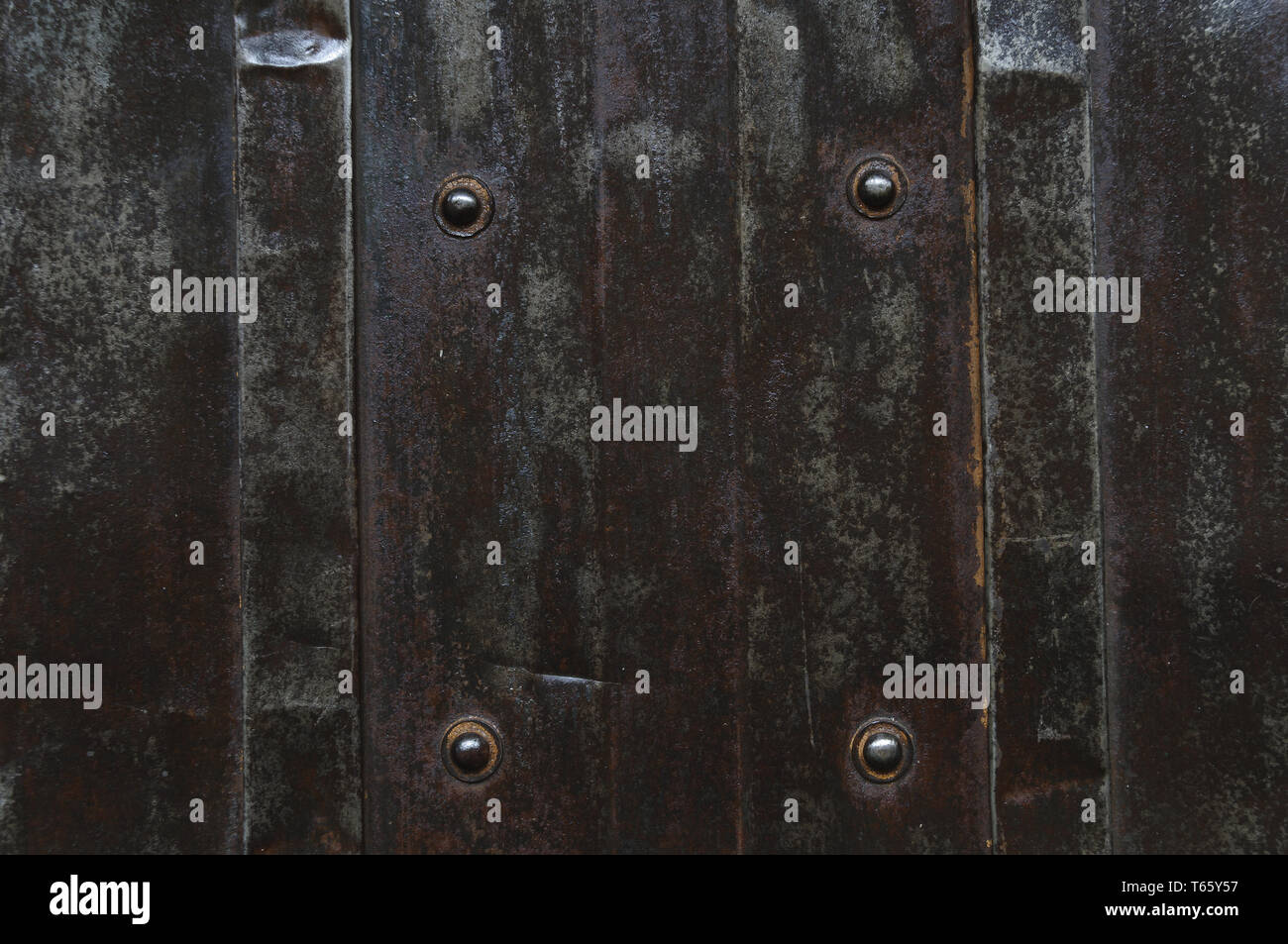 Sheet metal with rivets Stock Photo - Alamy