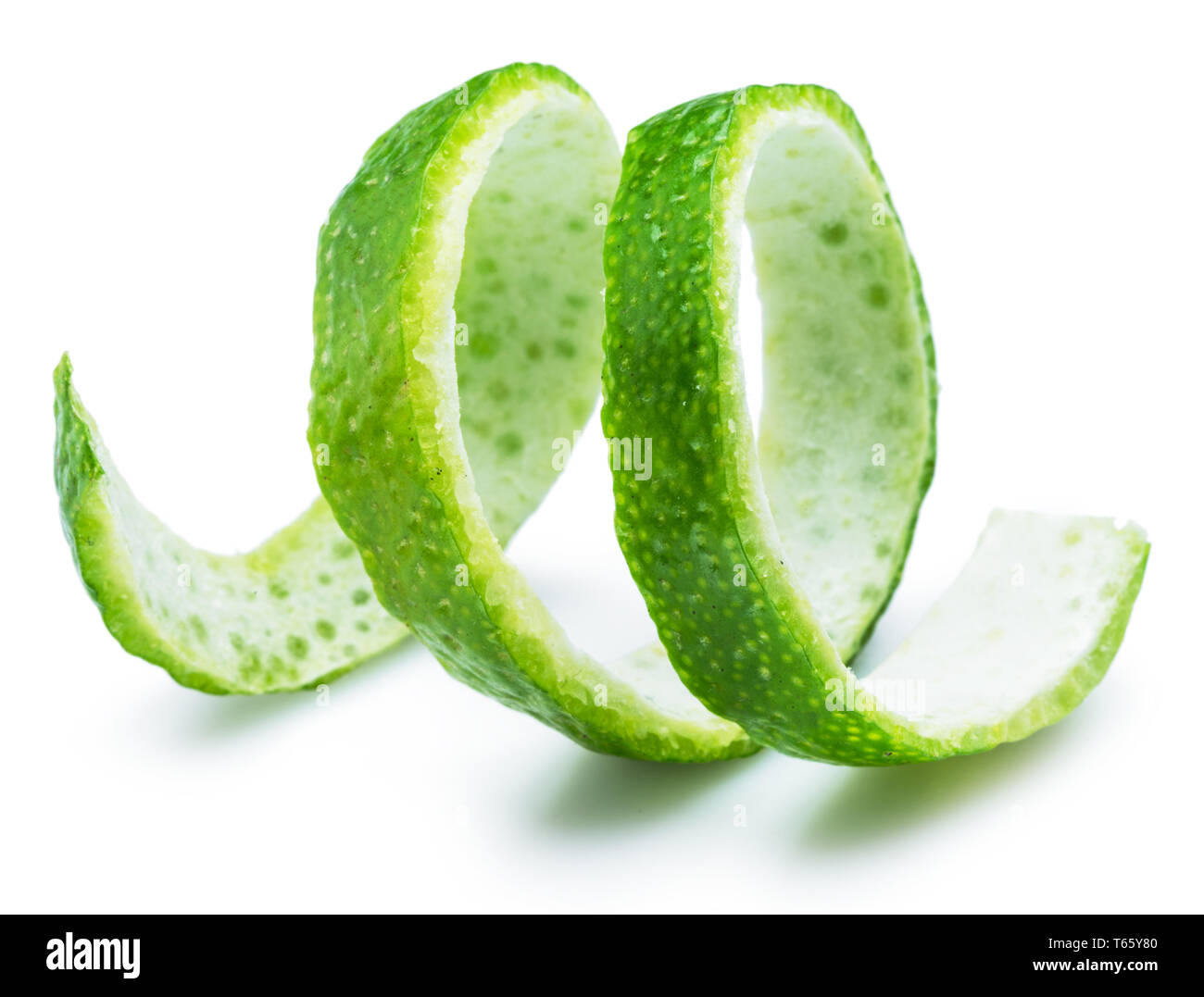 Lime fruit peel isolated on the white background Stock Photo - Alamy