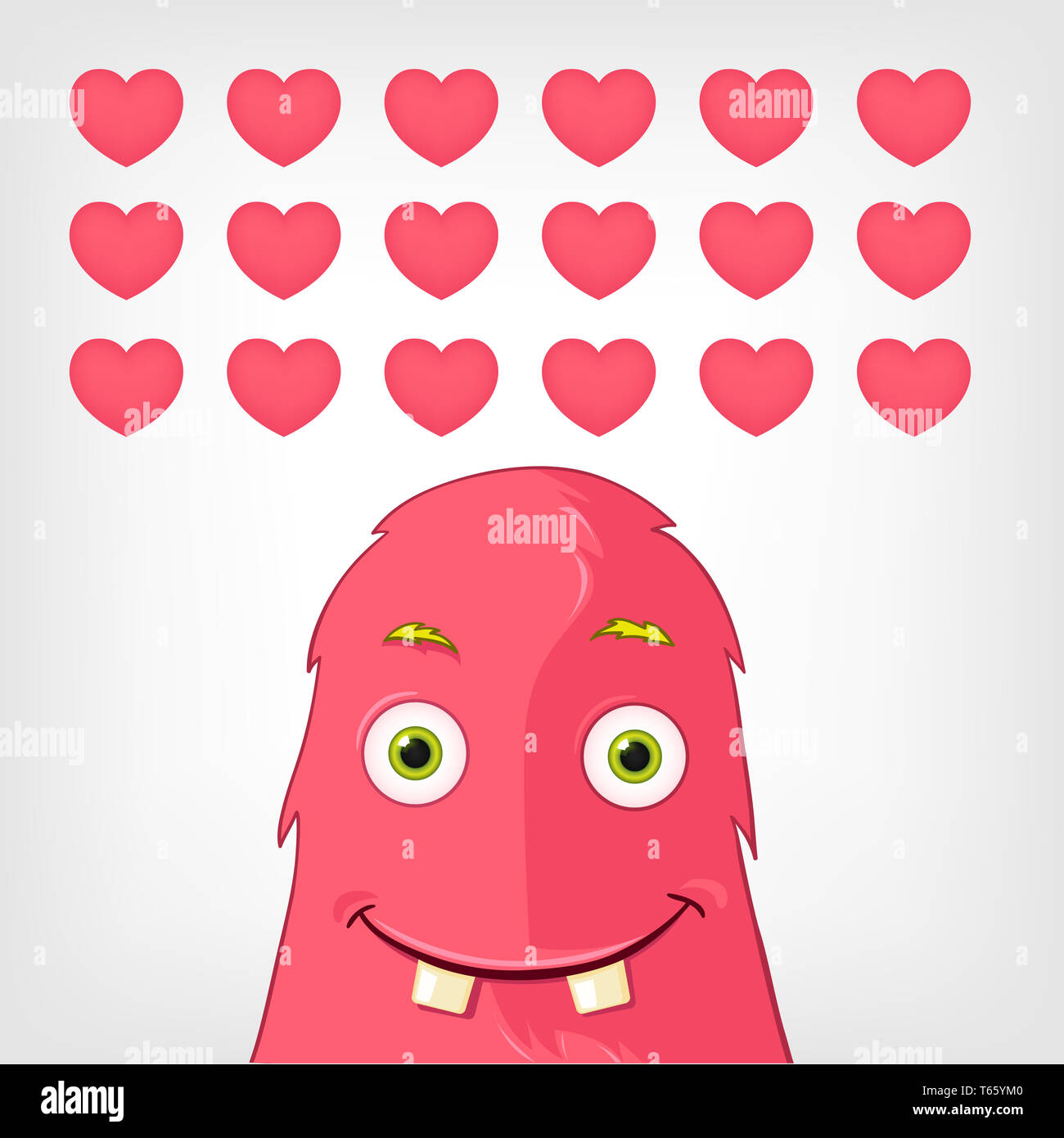 Furry red monster hi-res stock photography and images - Alamy