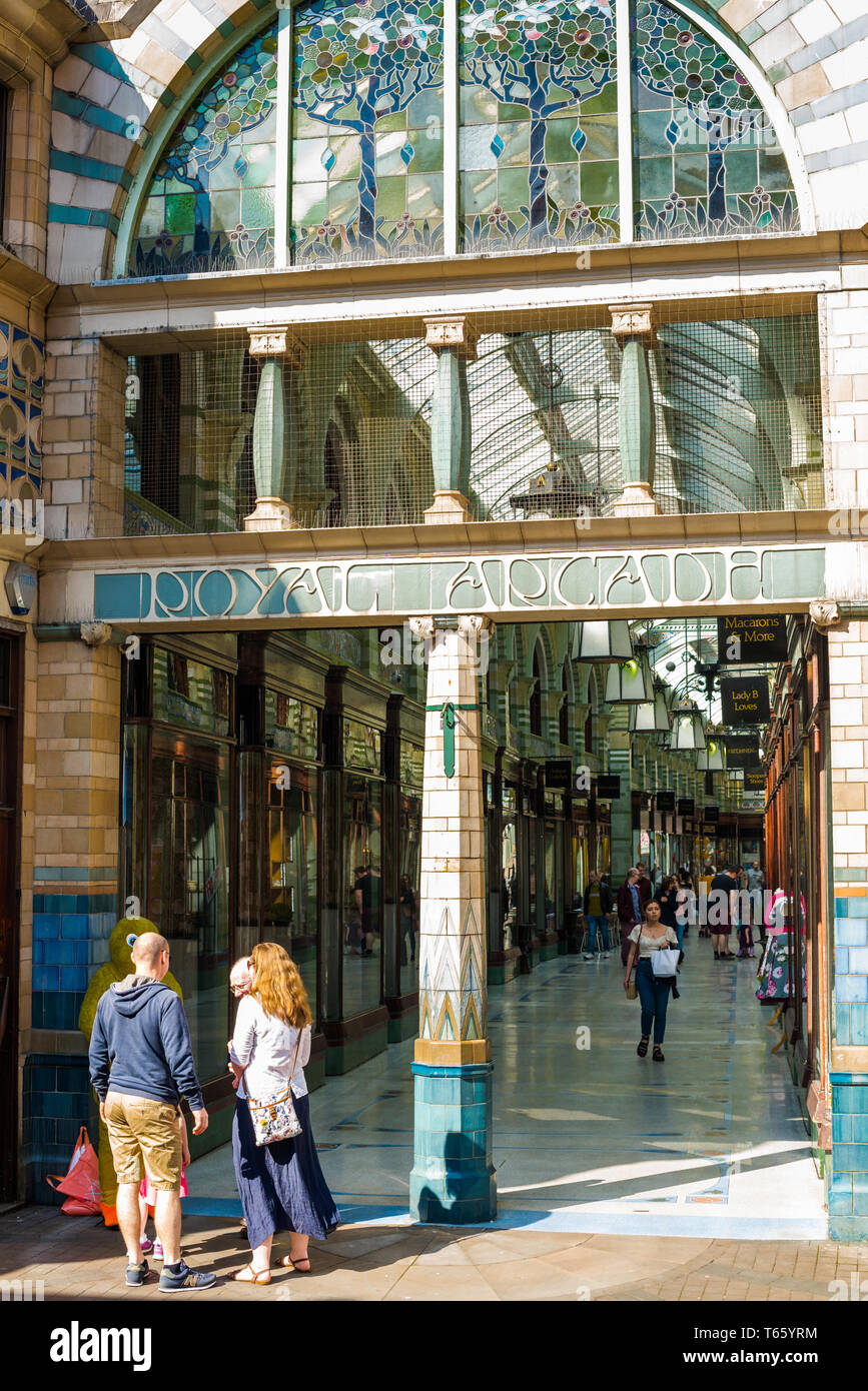 Norwich Royal Arcade that runs from the market place towards Norwich ...