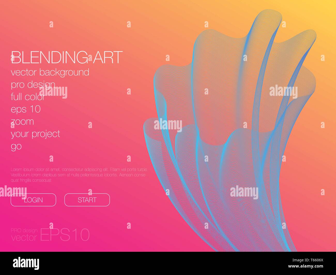 Abstract blend background. Stock vector. Template for web Stock Vector ...