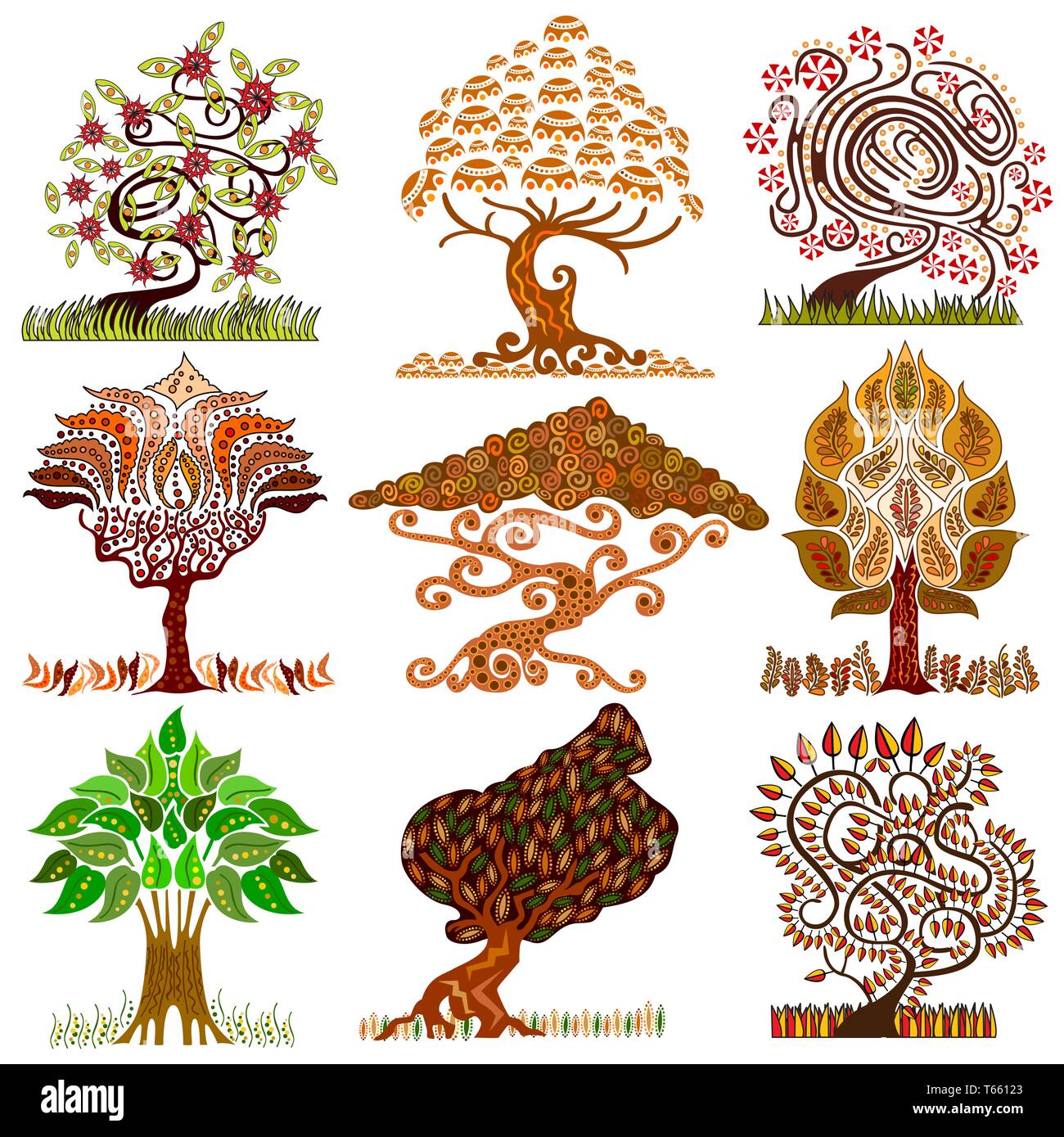 Fictional plant Stock Vector Images - Alamy