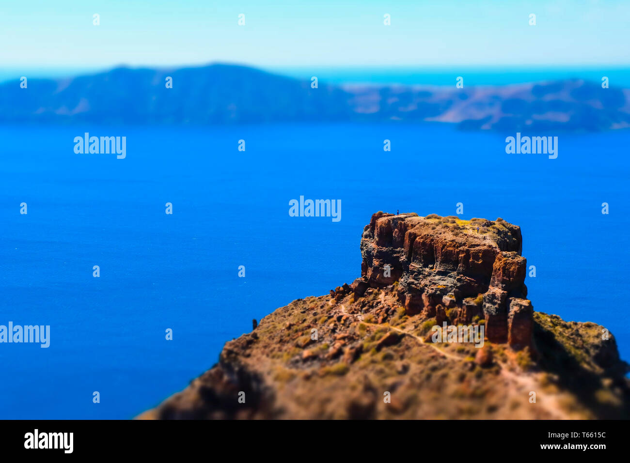 Mountain over the sea Stock Photo - Alamy