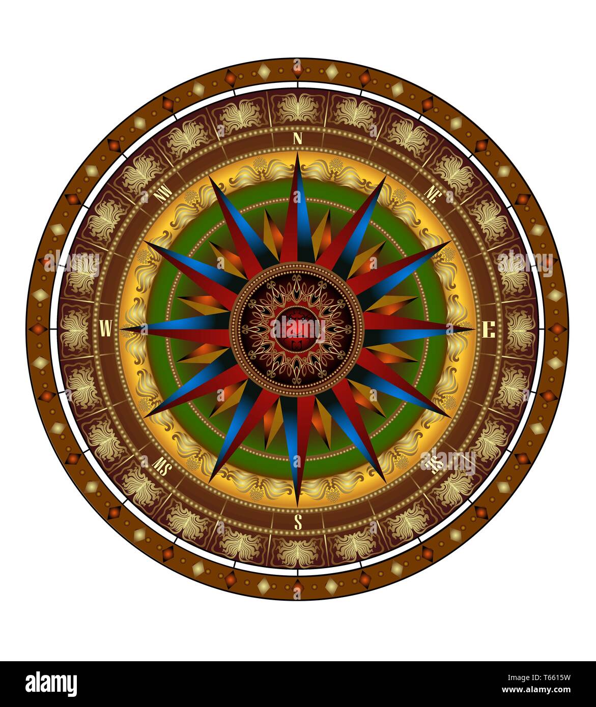 God compass Stock Vector Images - Alamy