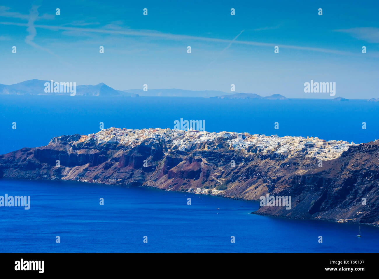 Aerial view of santorini hi-res stock photography and images - Alamy
