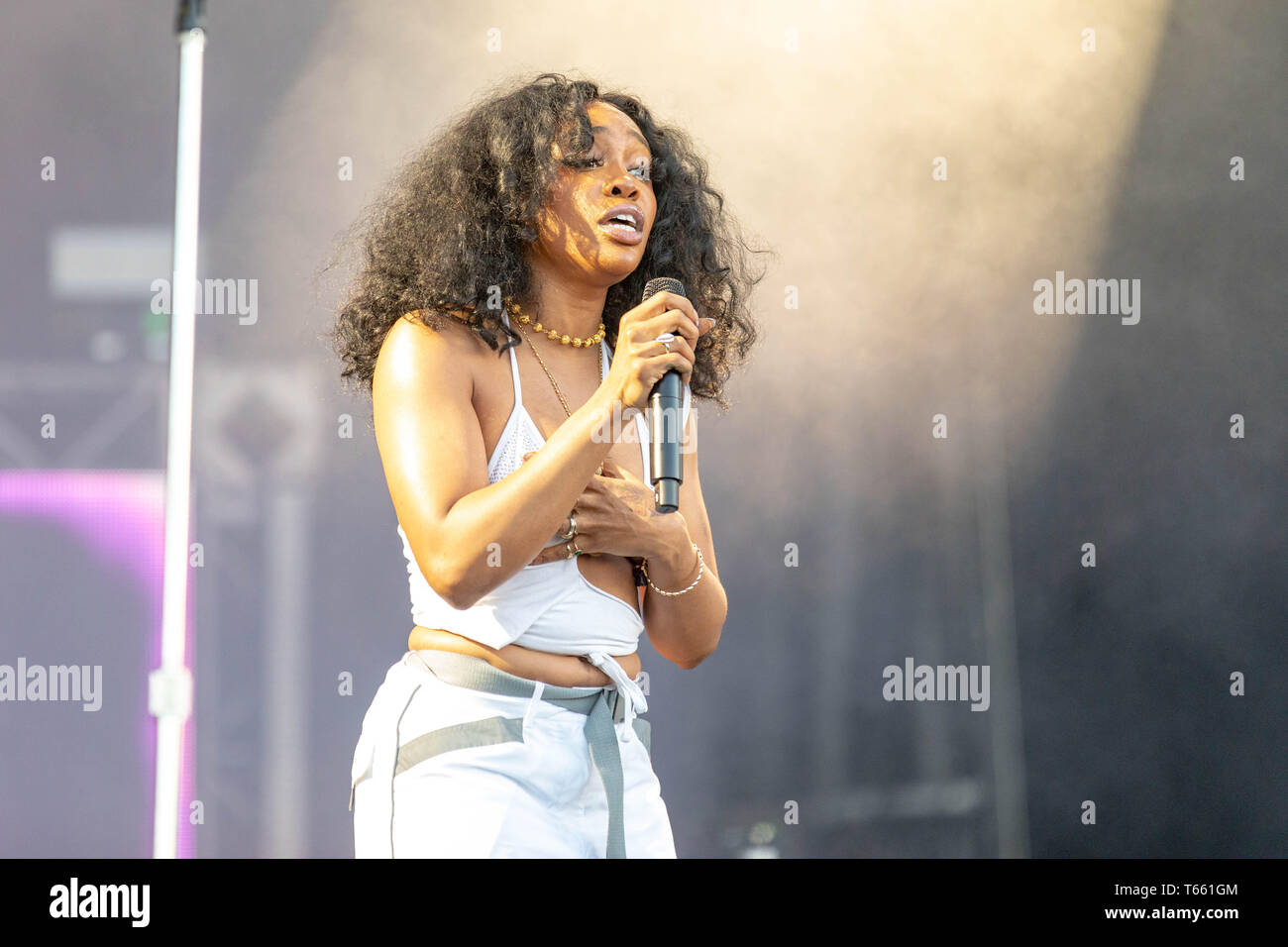 April 27, 2019 - Virginia Beach, Virginia, U.S - SZA (SOLANA IMANI ROWE ...