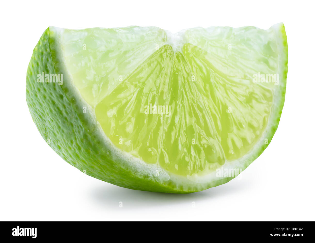 Ripe lime slice on white background. File contains clipping path Stock ...