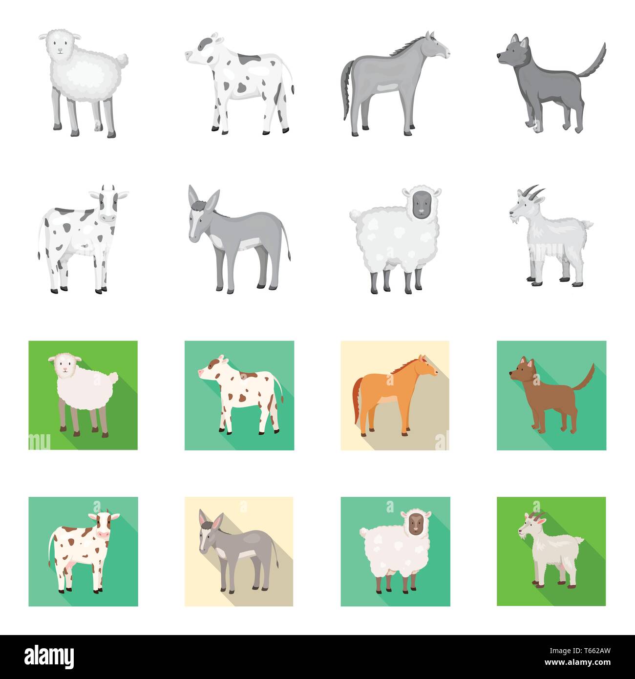 Rearing cattle Stock Vector Images - Alamy