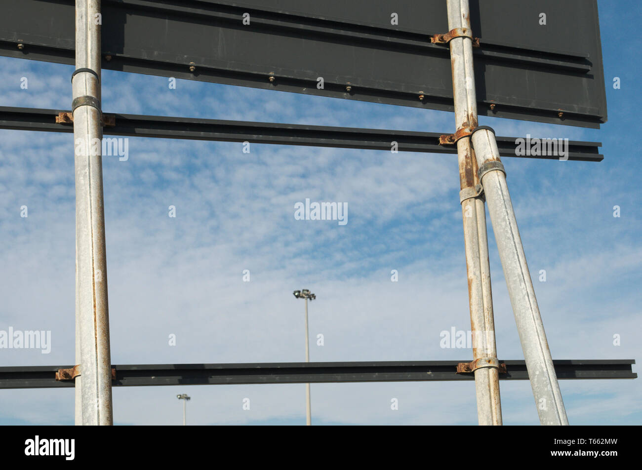back side of billboard Stock Photo - Alamy