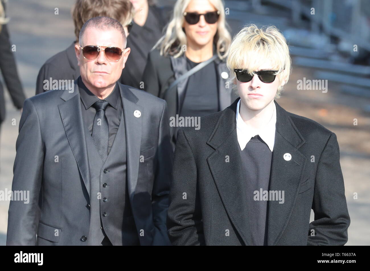 The funeral of The Prodigy vocalist Keith Flint at St. Mary’s Church in ...