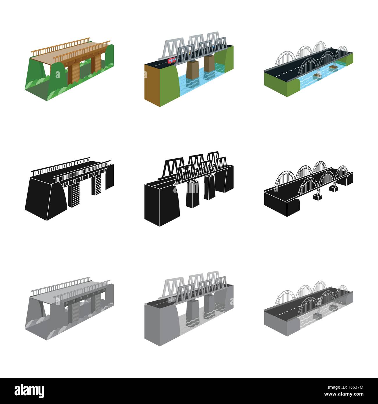 Pedestrian crossing modern railroad Cut Out Stock Images & Pictures - Alamy