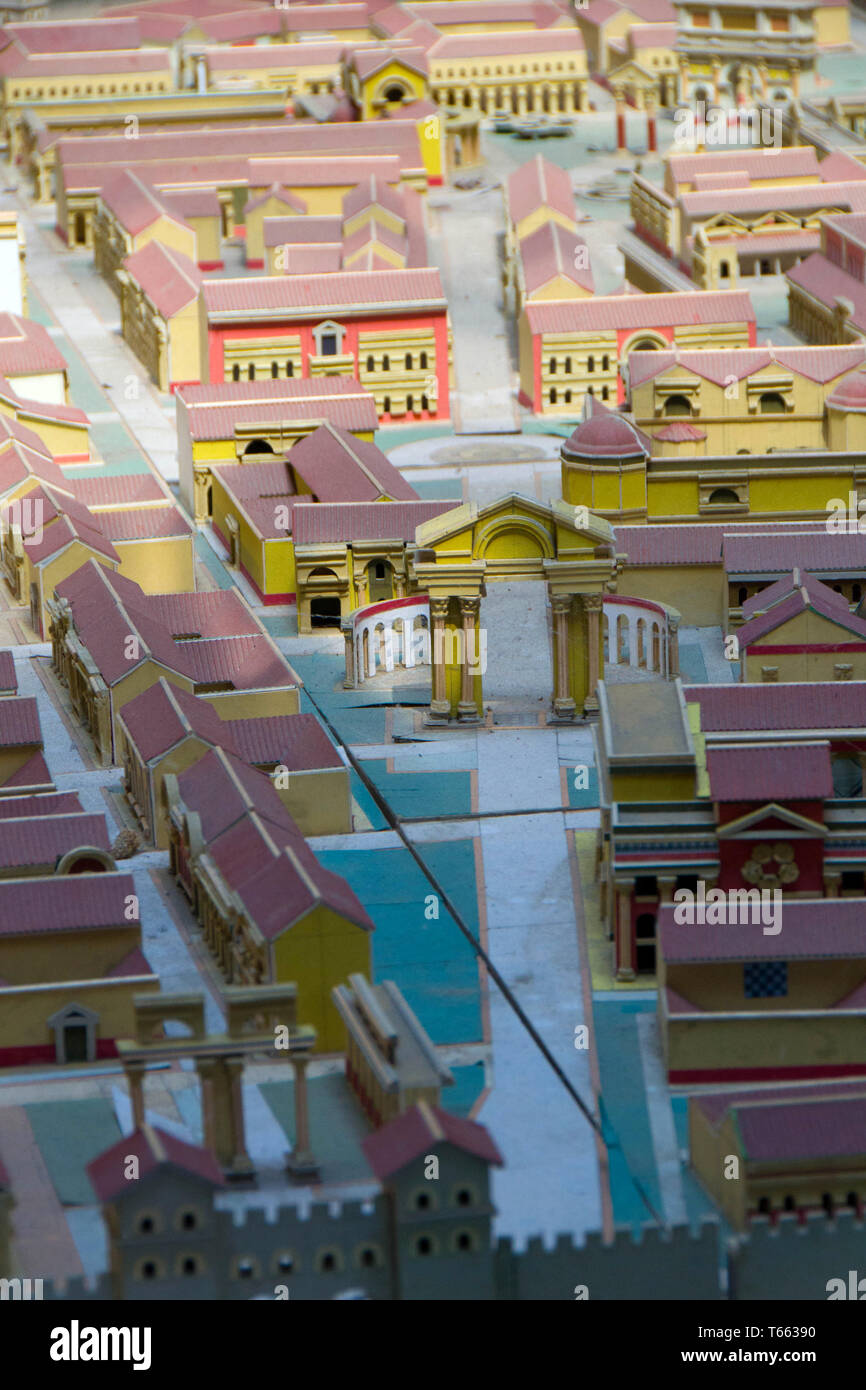Model of the Roman city of Viminacium in Serbia Stock Photo - Alamy