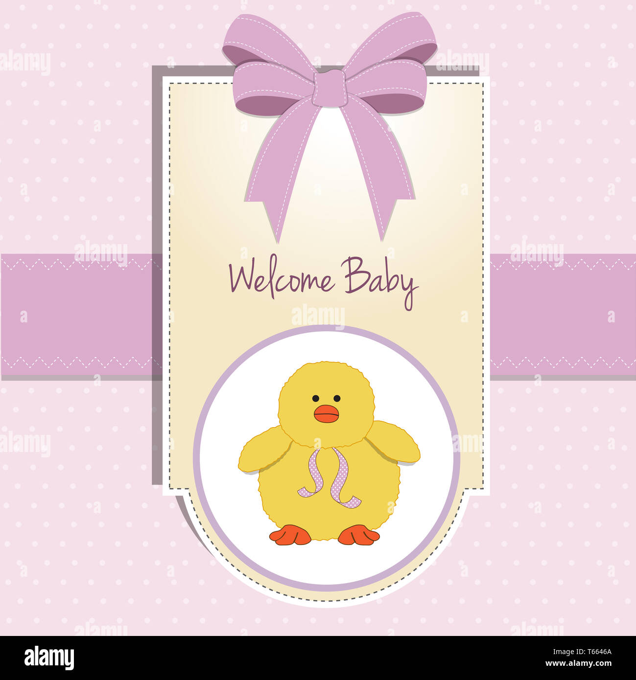 Baby card vector hi-res stock photography and images - Alamy