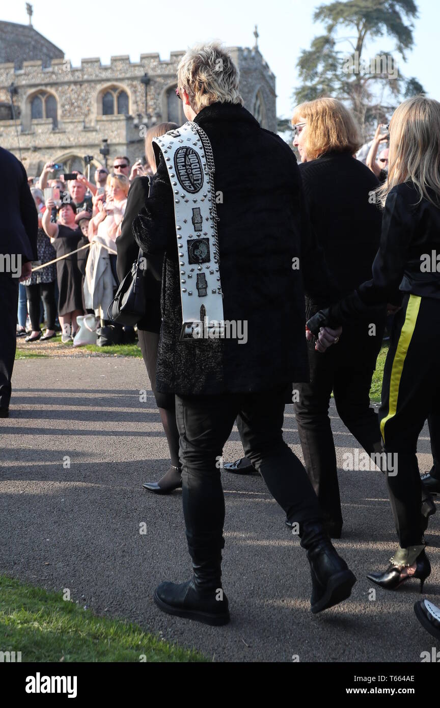 The funeral of The Prodigy vocalist Keith Flint at St. Mary’s Church in ...