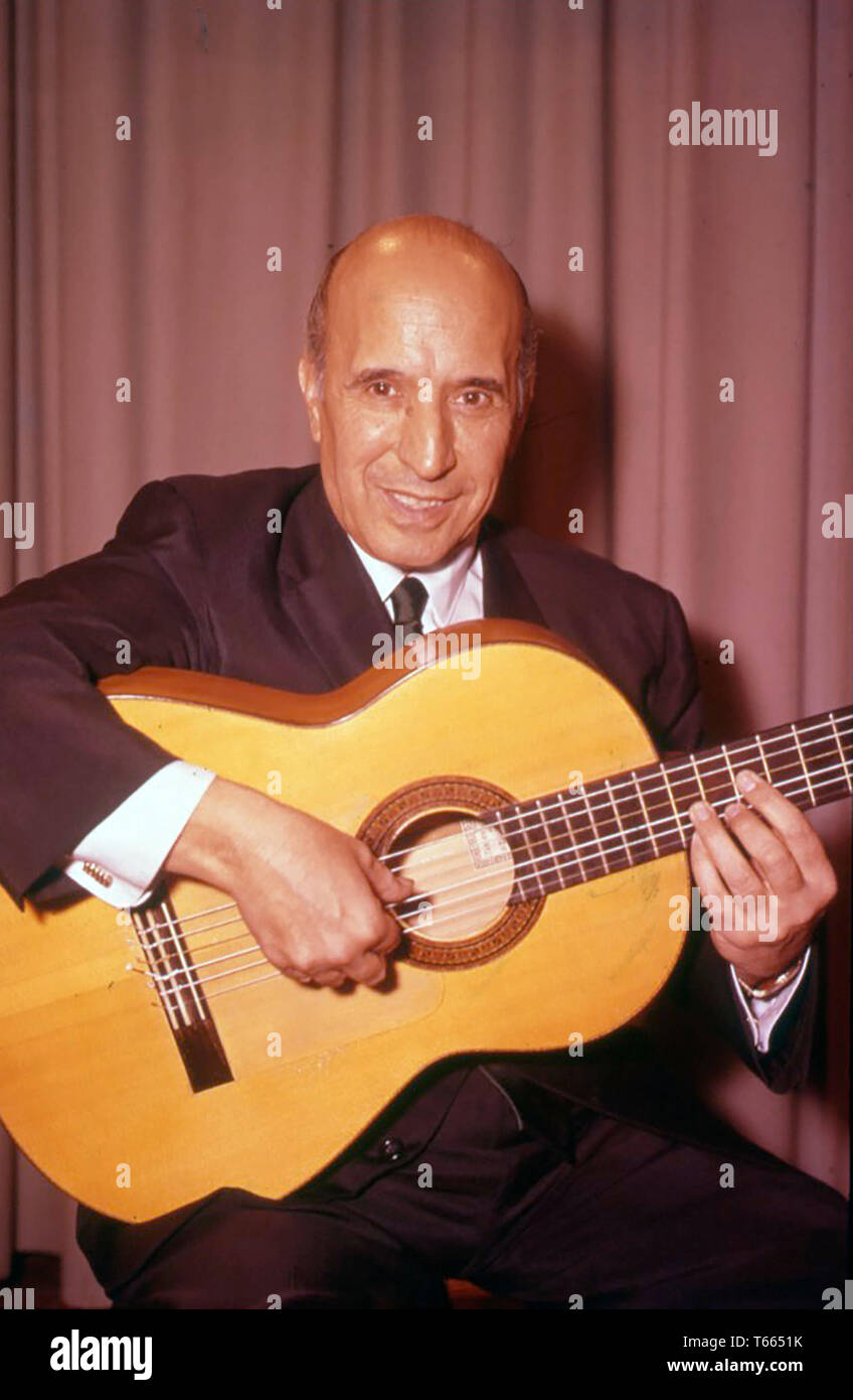 CARLOS MONTOYA (1903-1993) Spanish flamenco guitarist about 1960 Stock ...