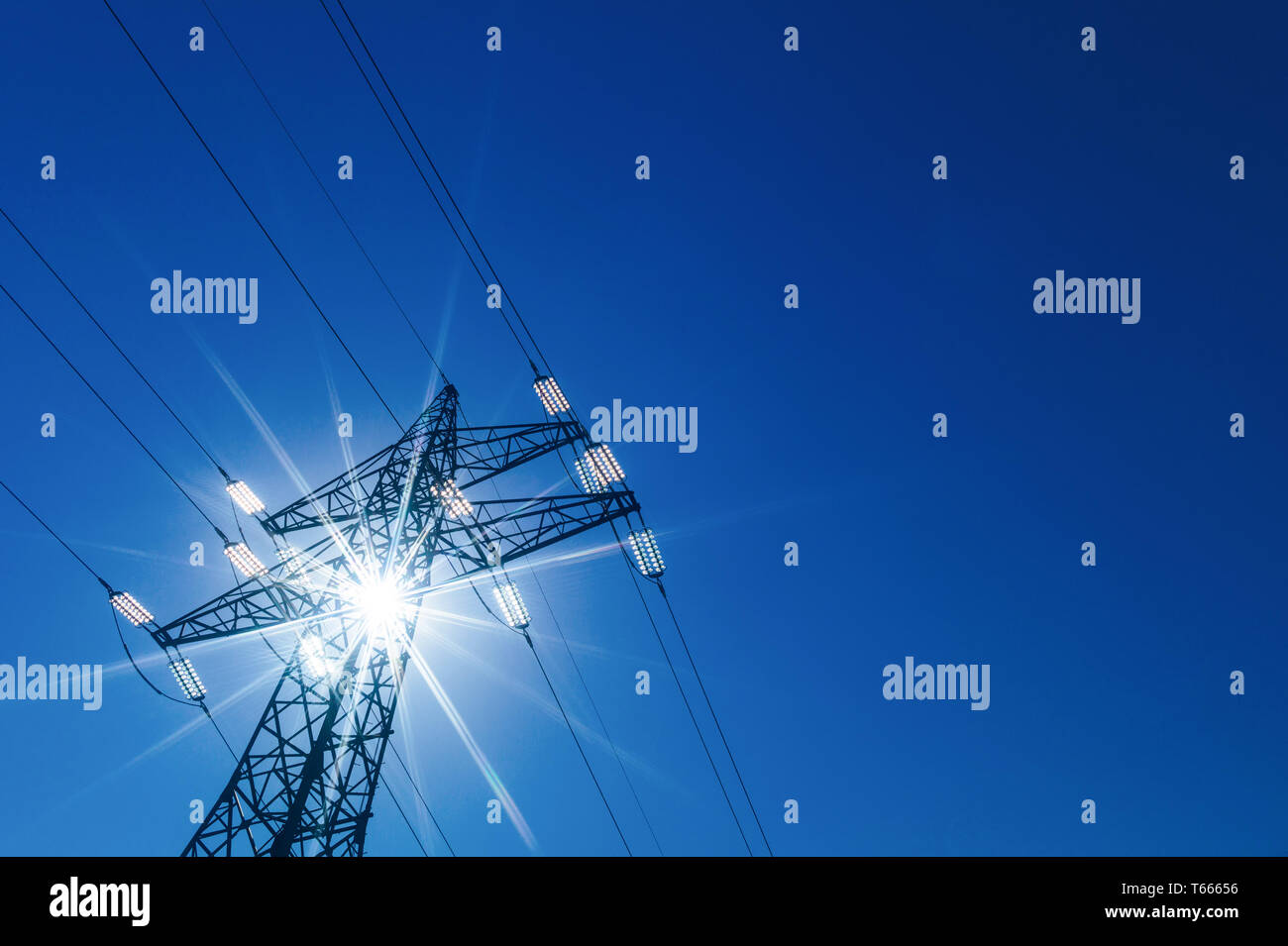 power pole symbol photo Stock Photo - Alamy