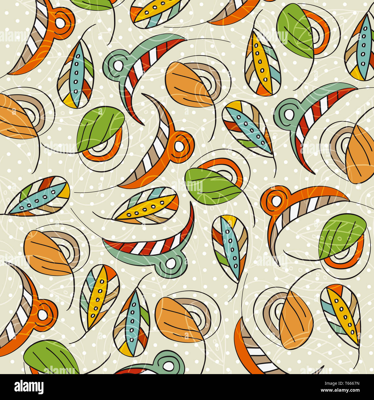 Leaf swirl pattern hi-res stock photography and images - Alamy