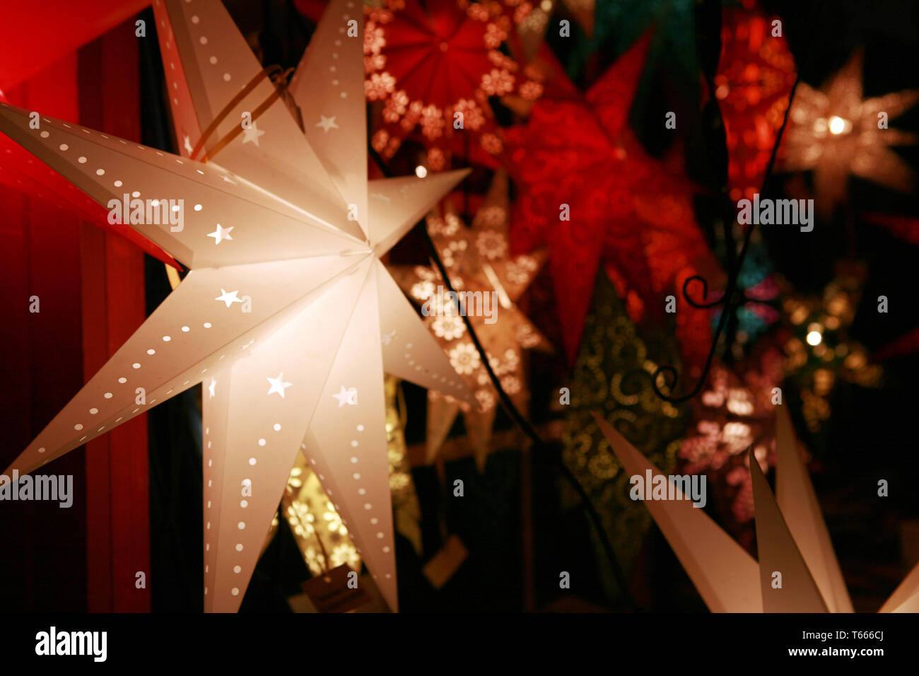 Christmas Star Decoration Stock Photo - Alamy