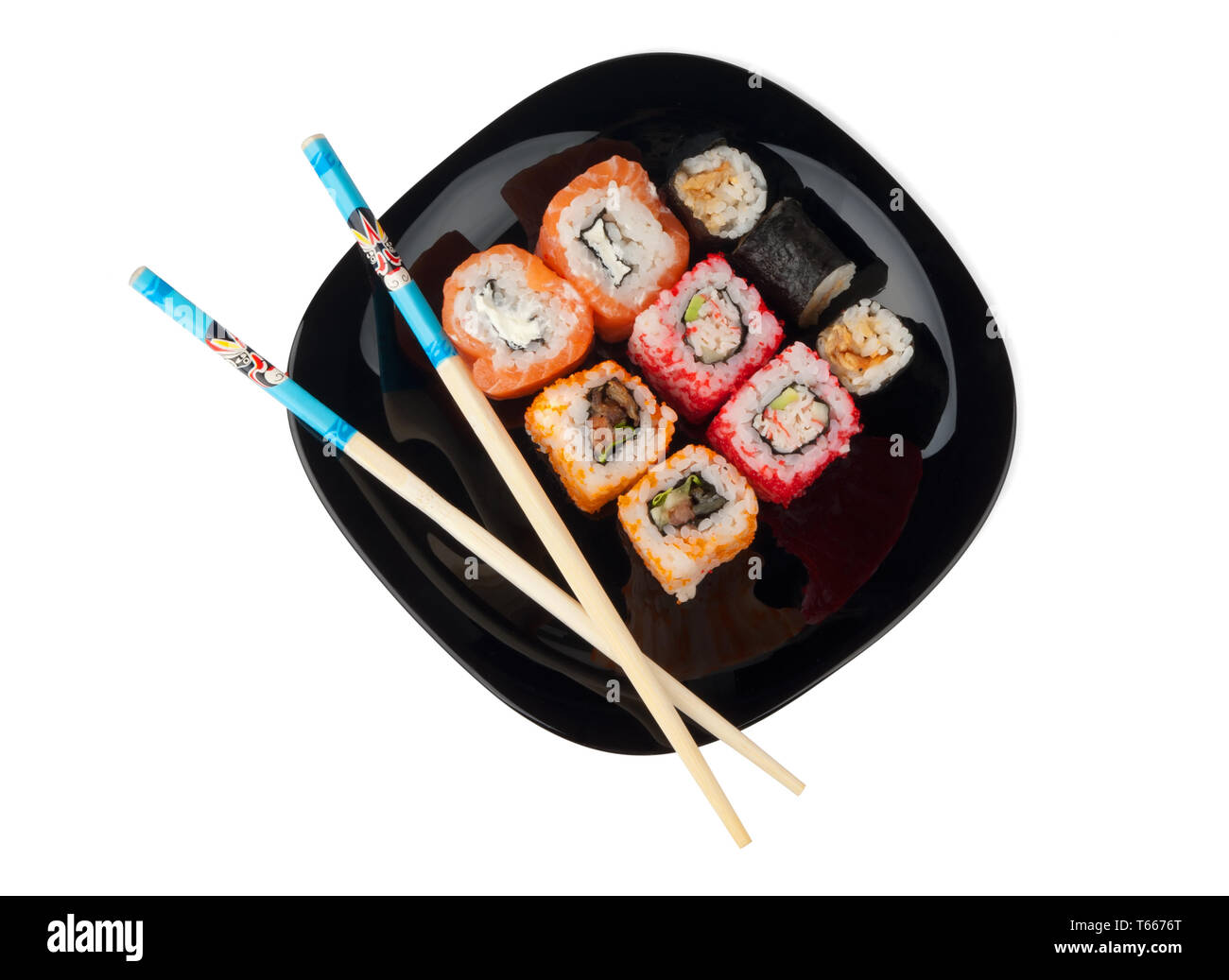 Close up sushi california Cut Out Stock Images & Pictures - Alamy
