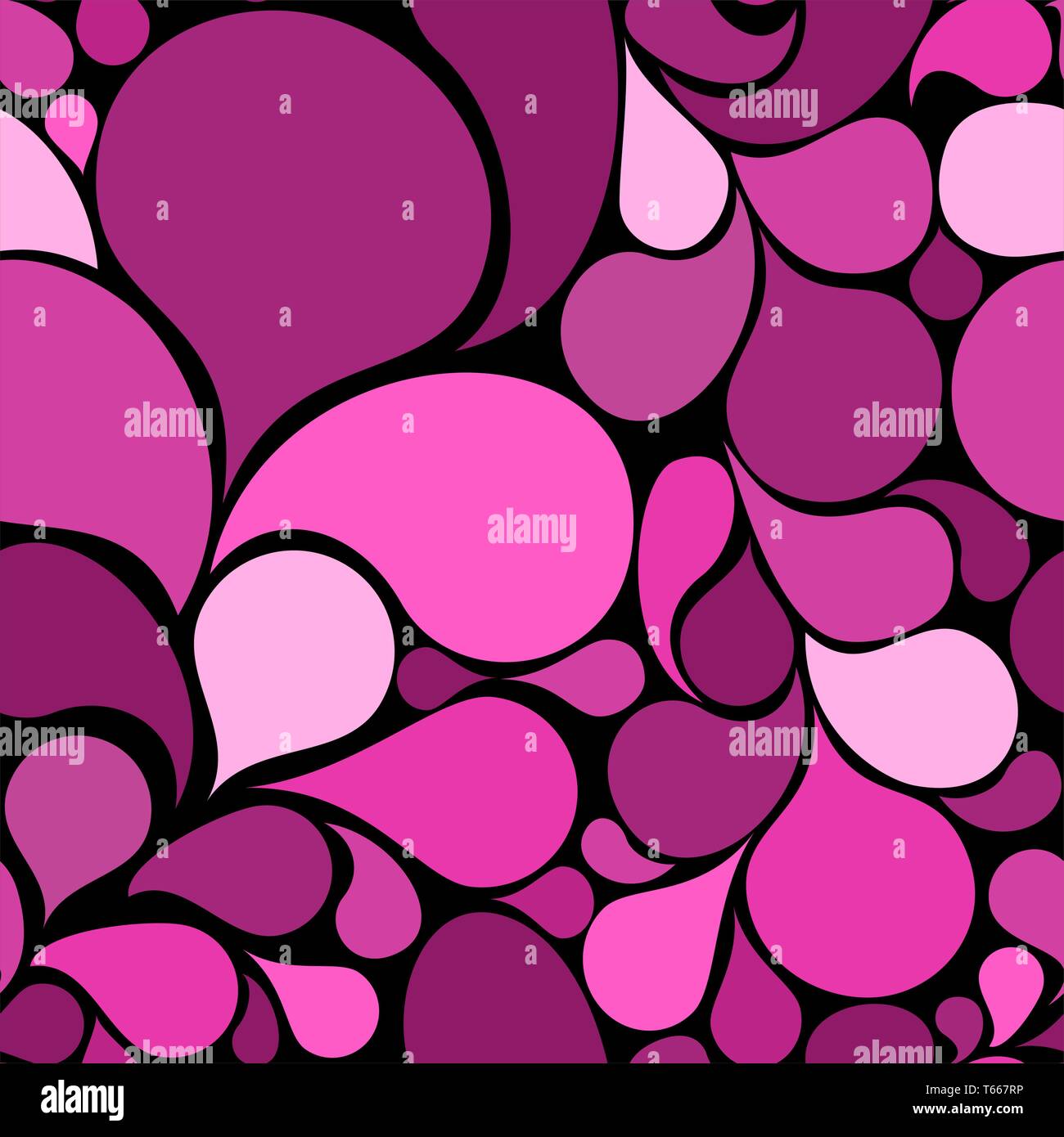 Pink abstract seamless pattern made from various spatters (vector Stock ...