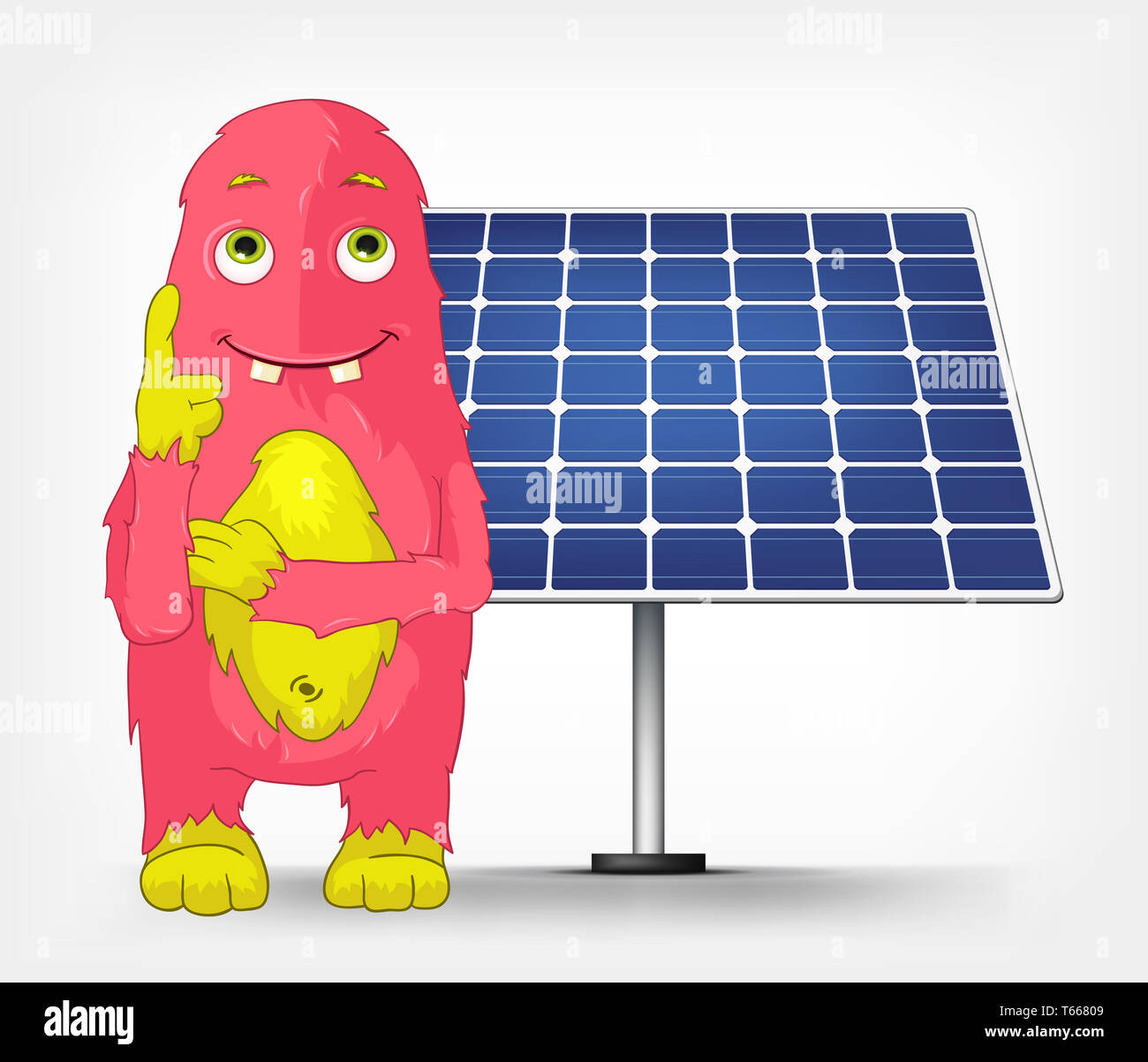 Cartoon illustration energy solar panel hi-res stock photography and ...