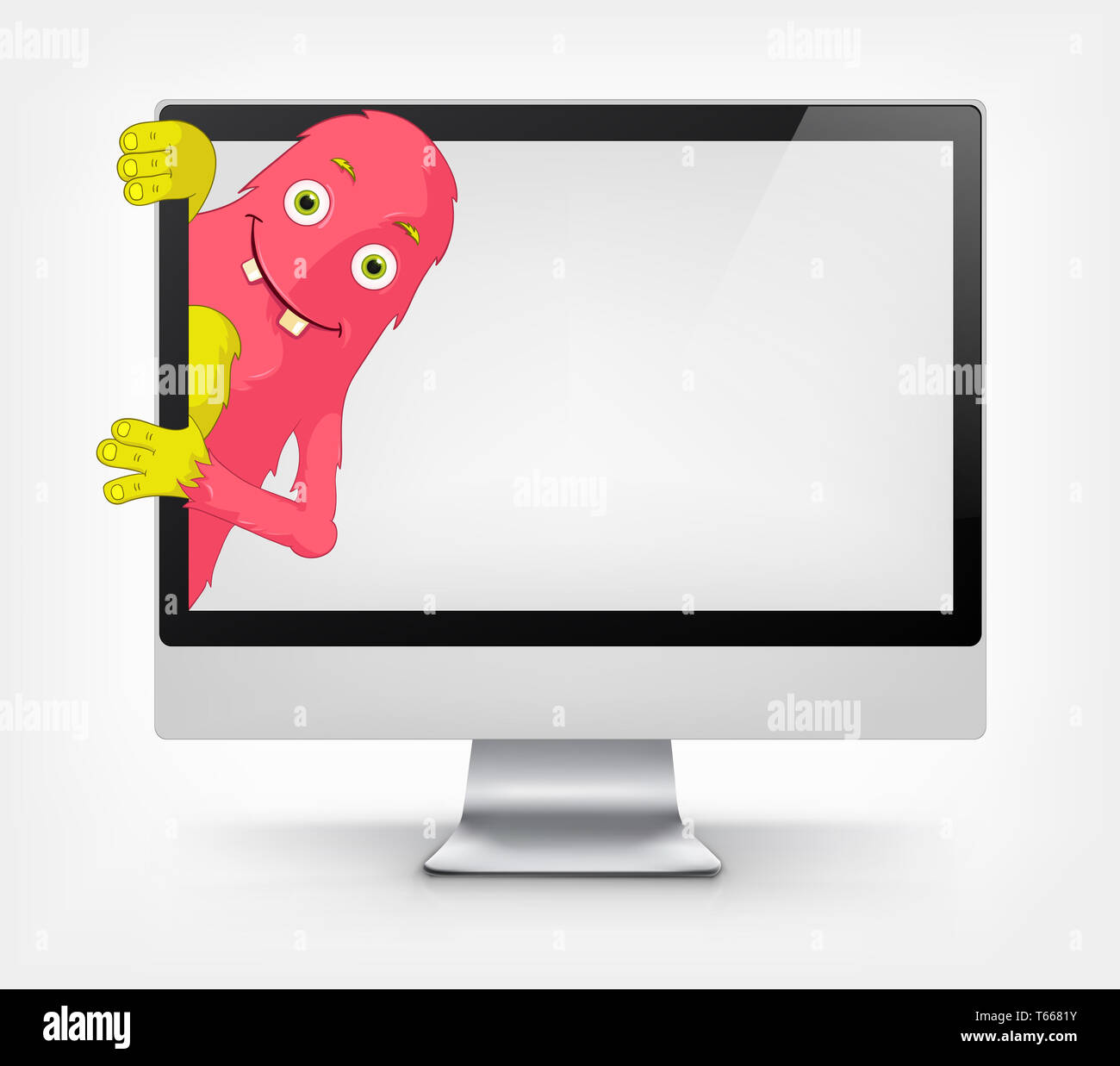Monster computer screen hi-res stock photography and images - Alamy