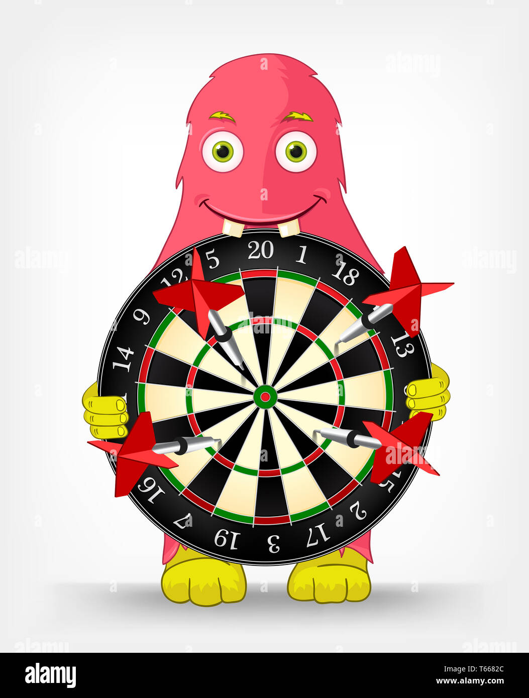 Darts cartoon hi-res stock photography and images - Alamy