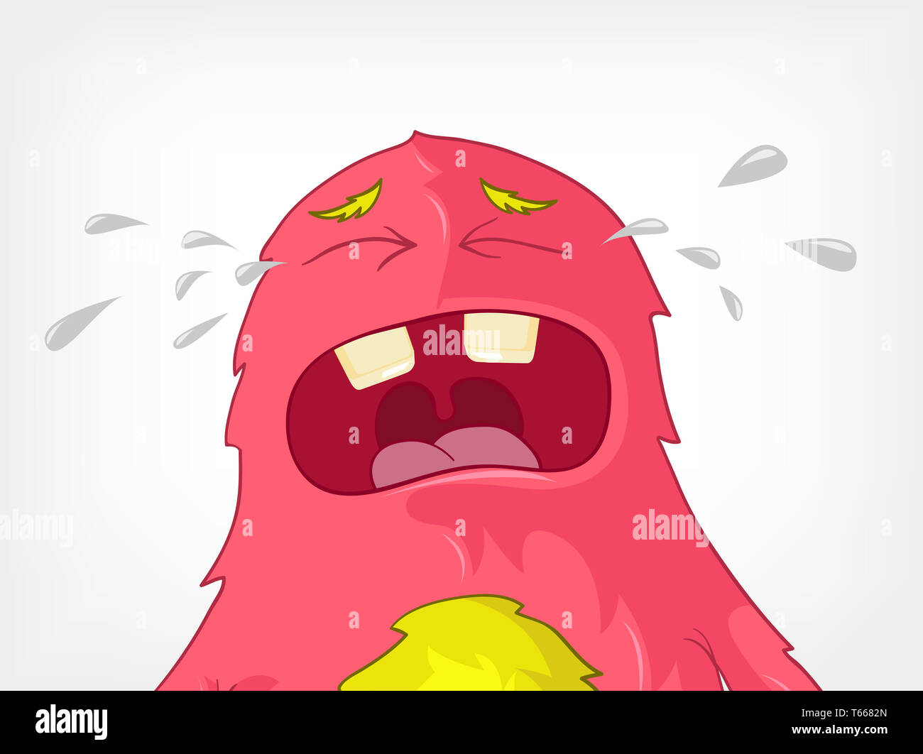 Funny Monster. Cry Stock Photo - Alamy