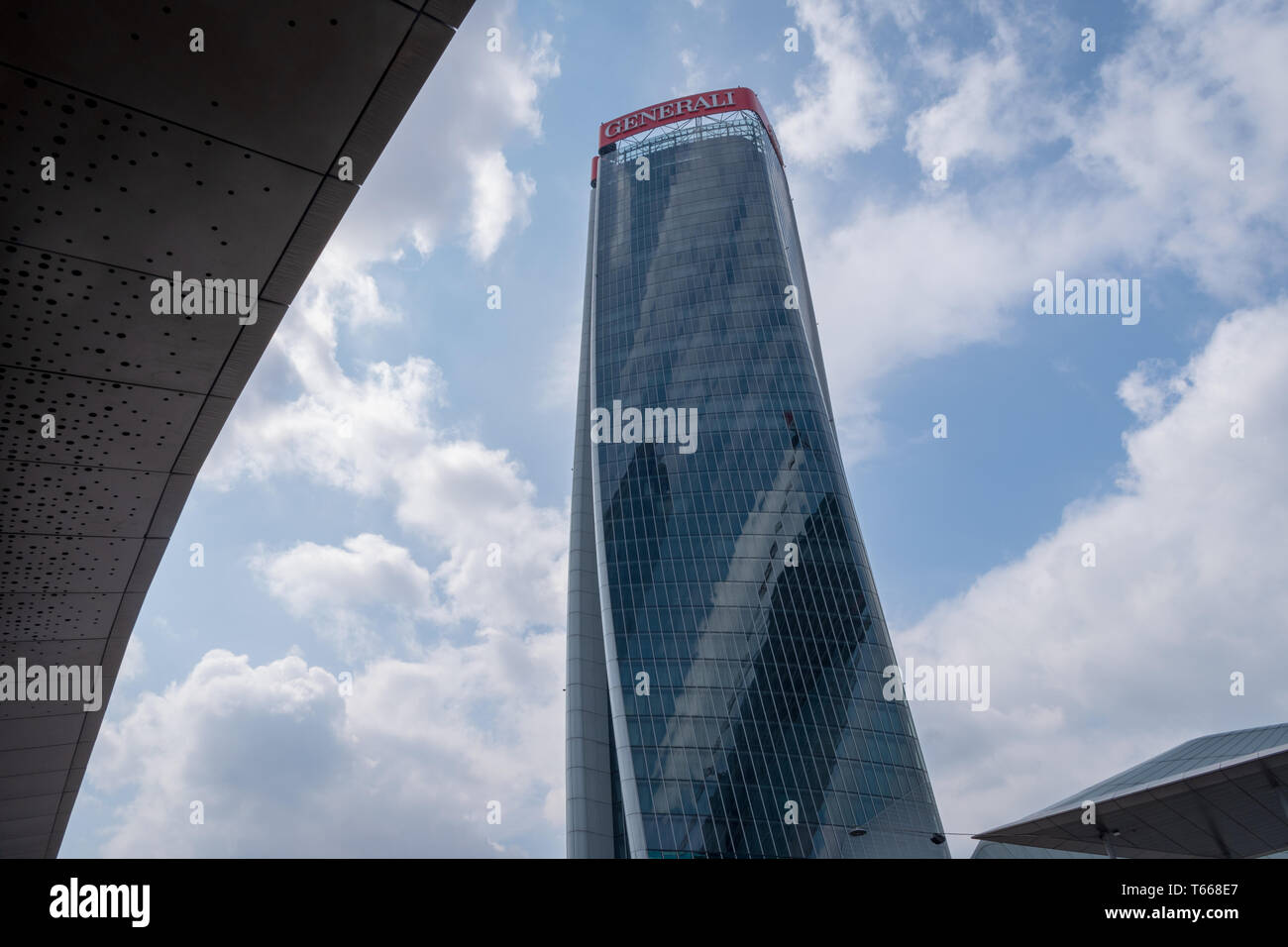 Skyscraper Generali Tower (Lo Storto/The Twisted One) headquarters of ...