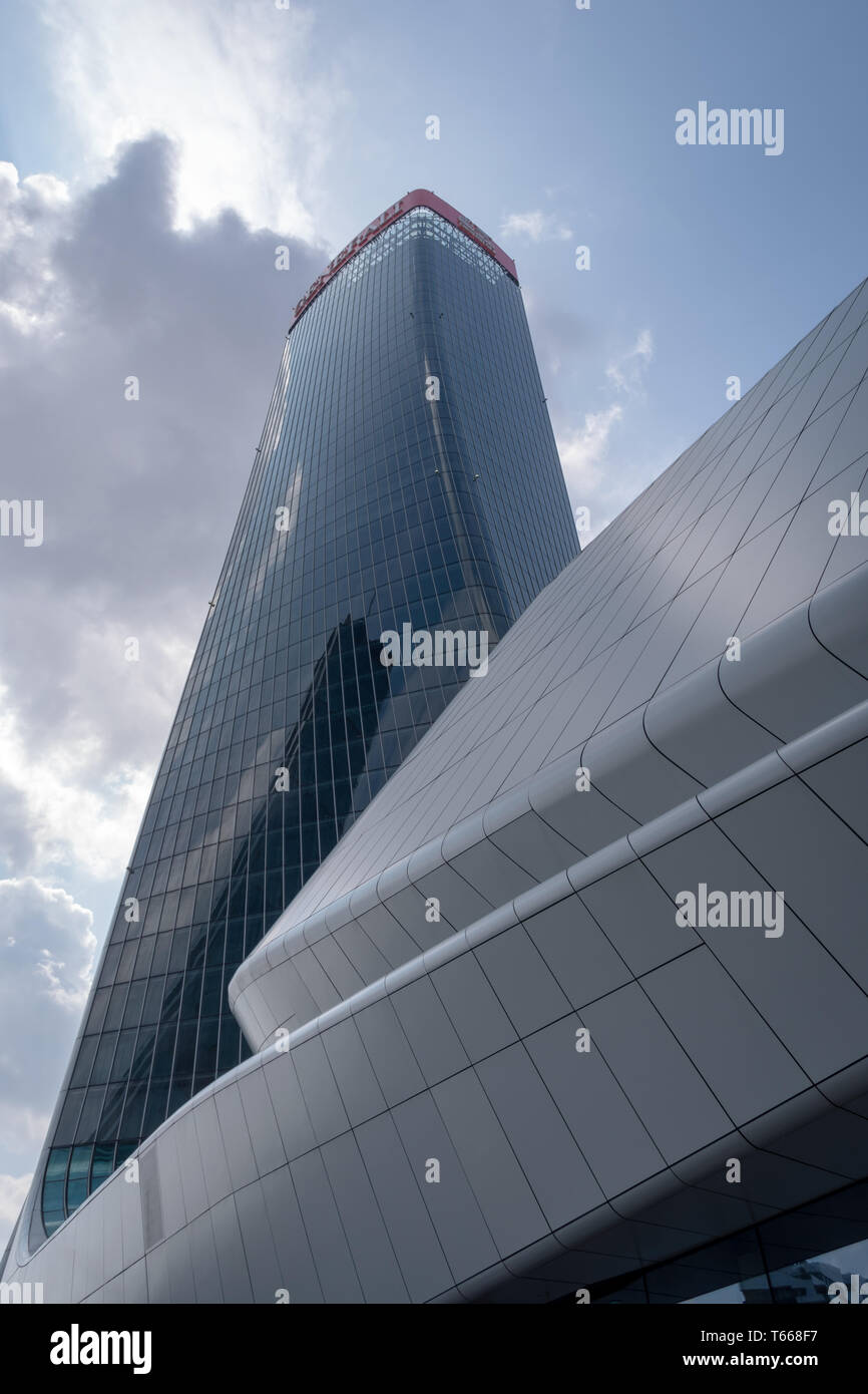 Skyscraper Generali Tower (Lo Storto/The Twisted One) headquarters of ...