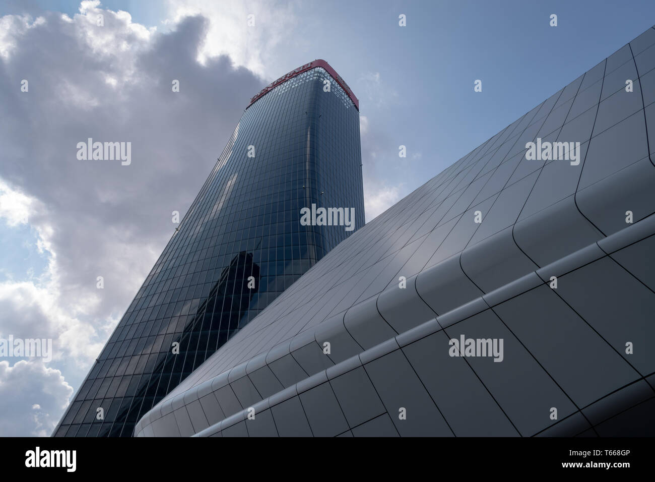 Skyscraper Generali Tower (Lo Storto/The Twisted One) headquarters of ...
