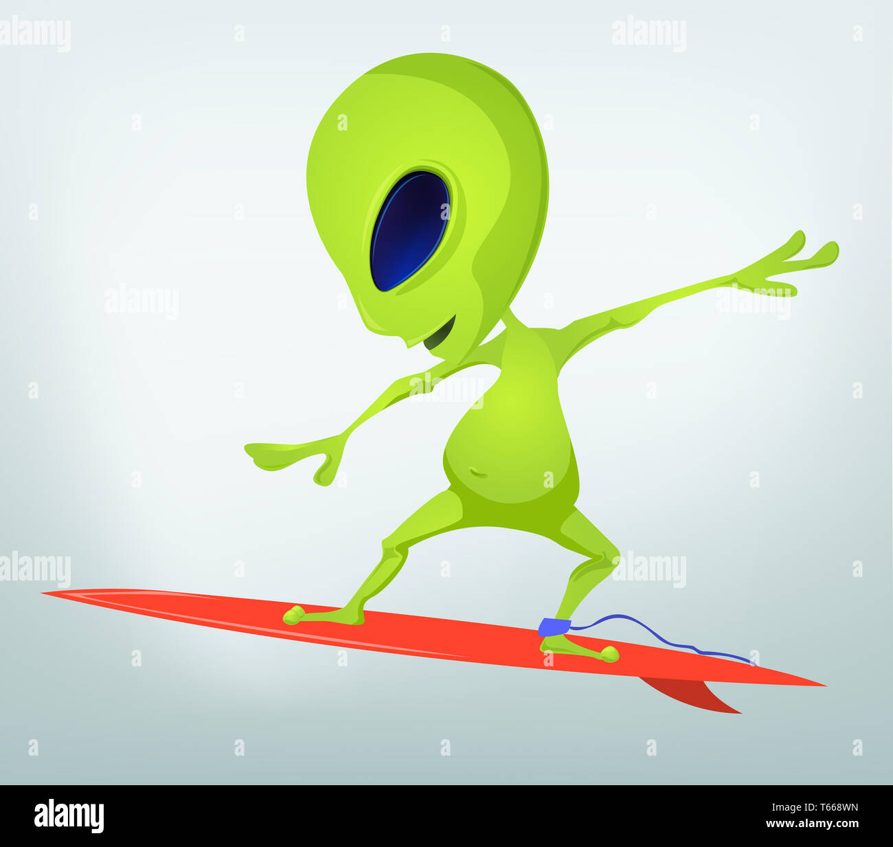 Surfboard cartoon character hi-res stock photography and images - Alamy