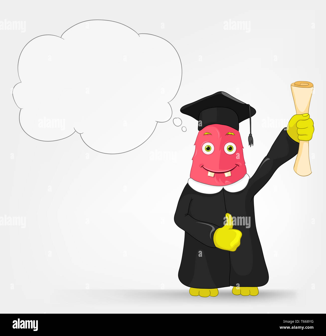 Funny Monster. Student Stock Photo - Alamy
