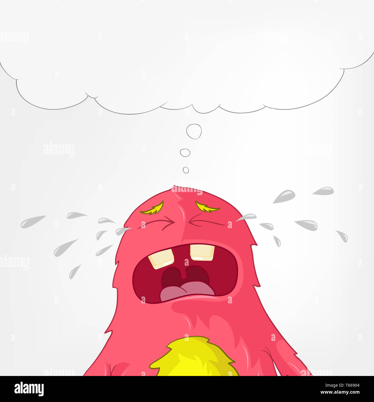 Funny Monster. Cry Stock Photo - Alamy
