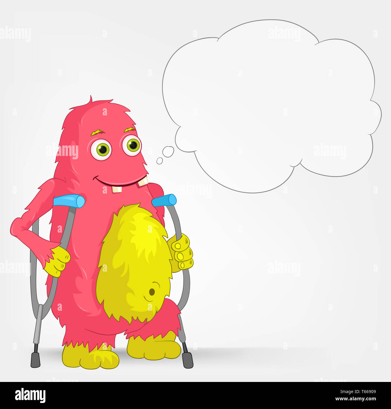 Funny Monster. Disabled Stock Photo - Alamy