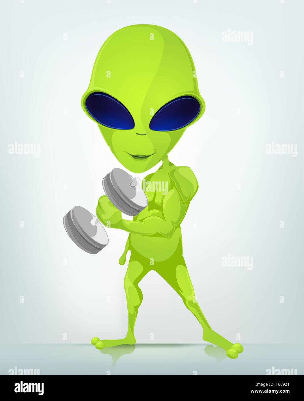 Body building cartoon illustration hi-res stock photography and images ...