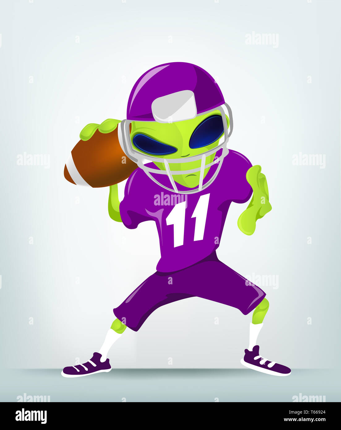 Cartoon character rugby ball football hi-res stock photography and ...