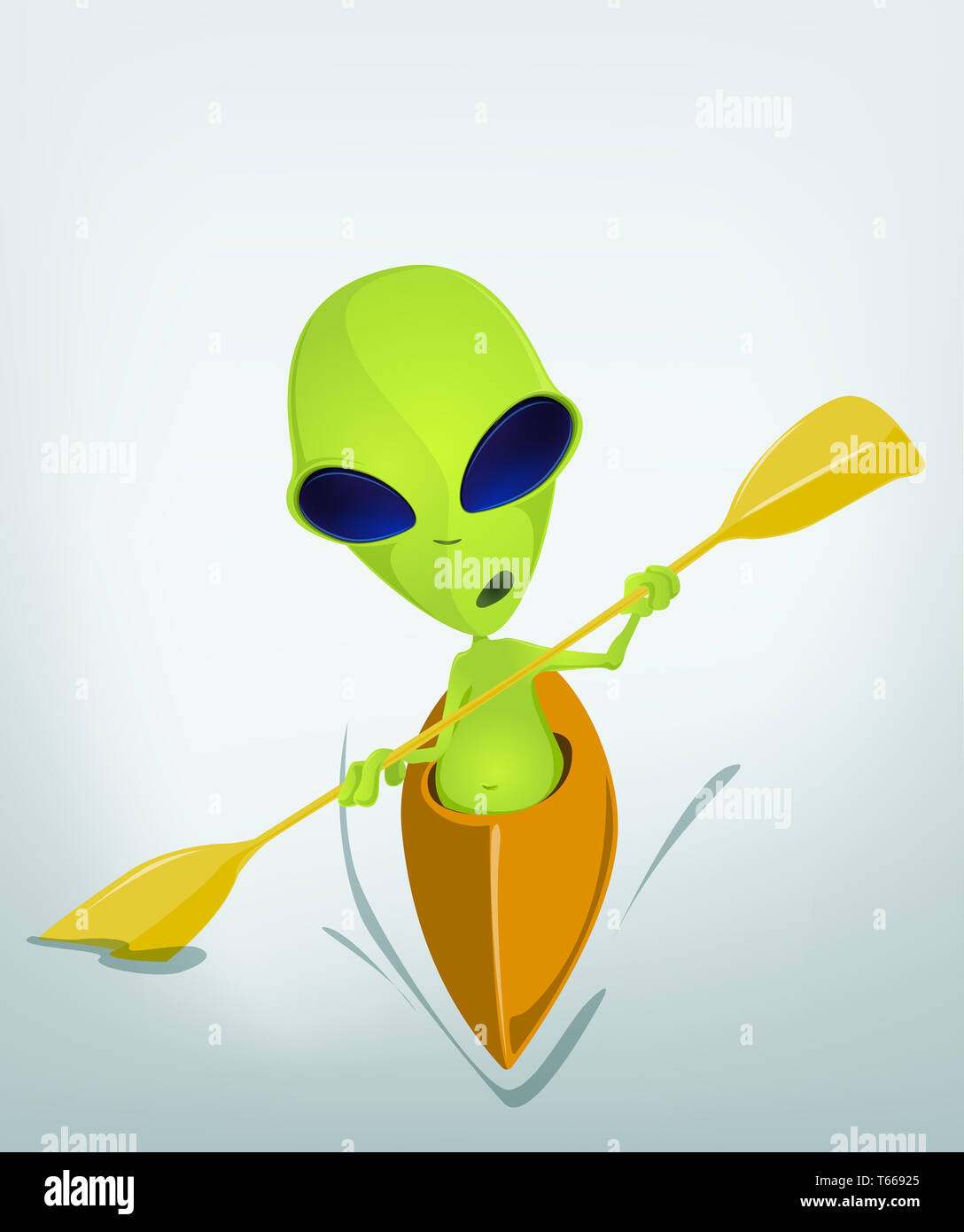 Kayak cartoon hi-res stock photography and images - Alamy