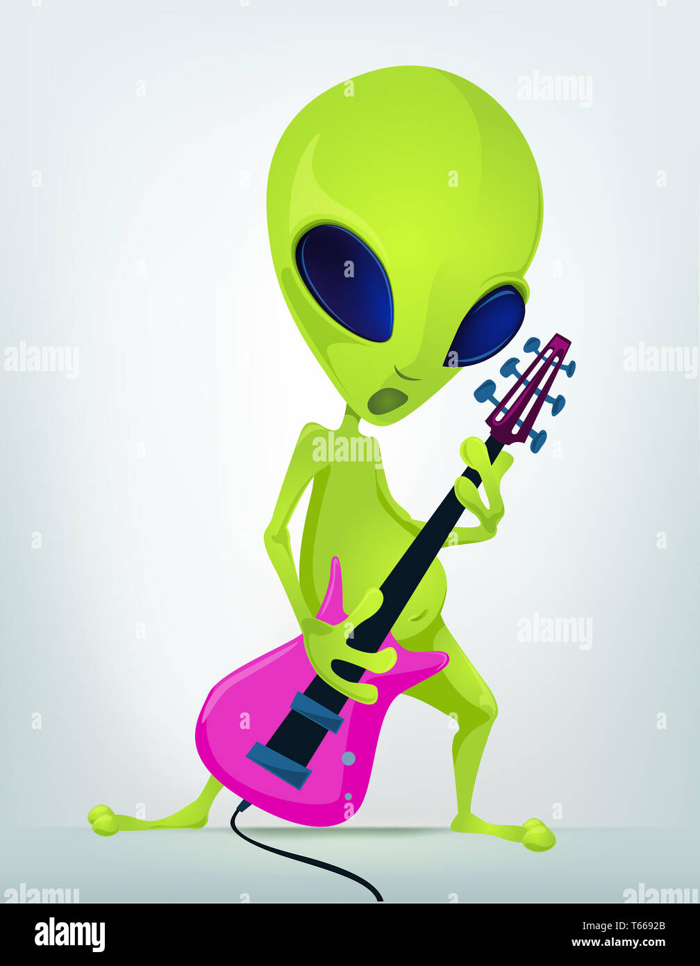 Cartoon alien monster man hi-res stock photography and images - Alamy