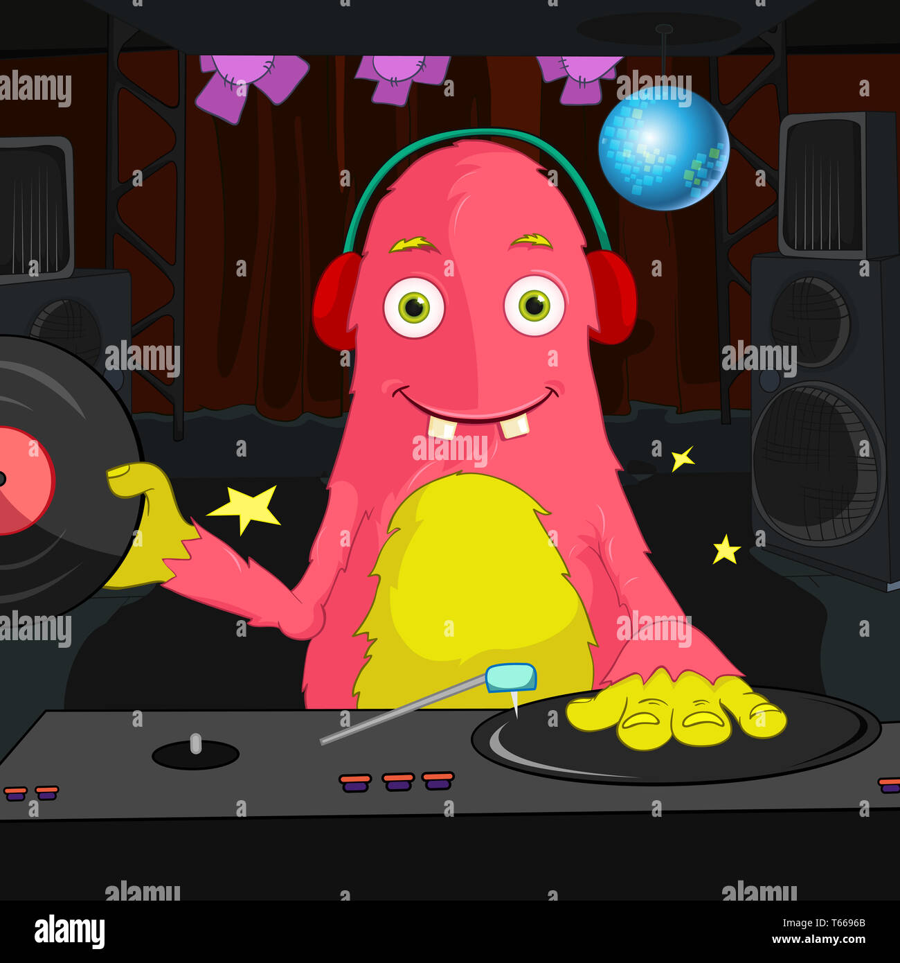Cartoon dancing monster hi-res stock photography and images - Alamy