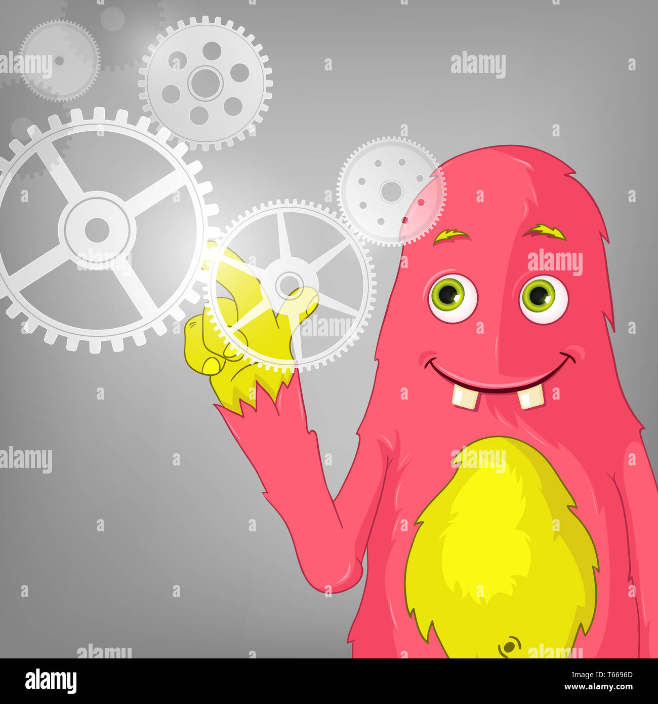 Monster computer screen hi-res stock photography and images - Alamy